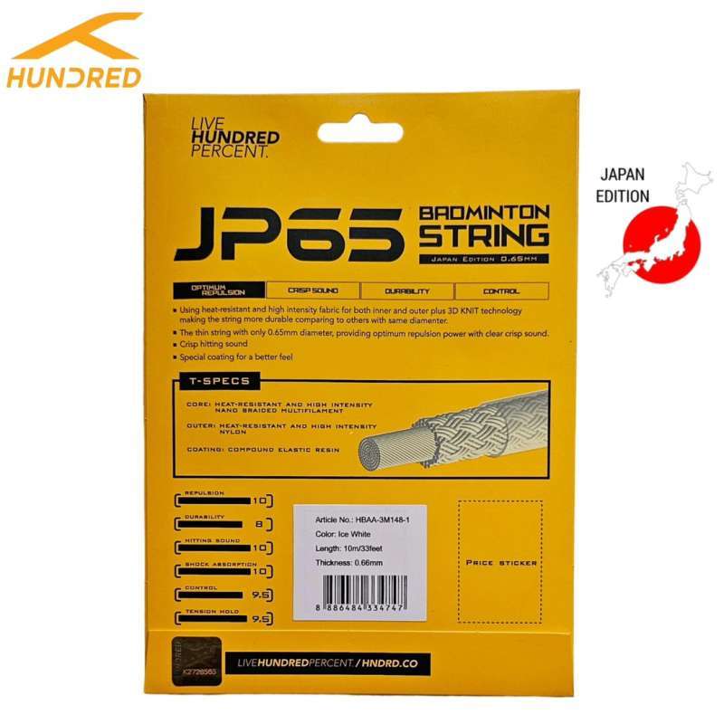 Promo Senar Badminton Hundred Jp65 /jp 65 Japan Edition Original - S ...