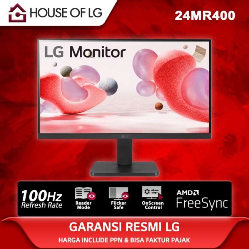 Promo 24 Monitor 24mr400 Fhd 100hz Official Indonesia New 2024 Diskon 23% Di Seller Praptuma ...