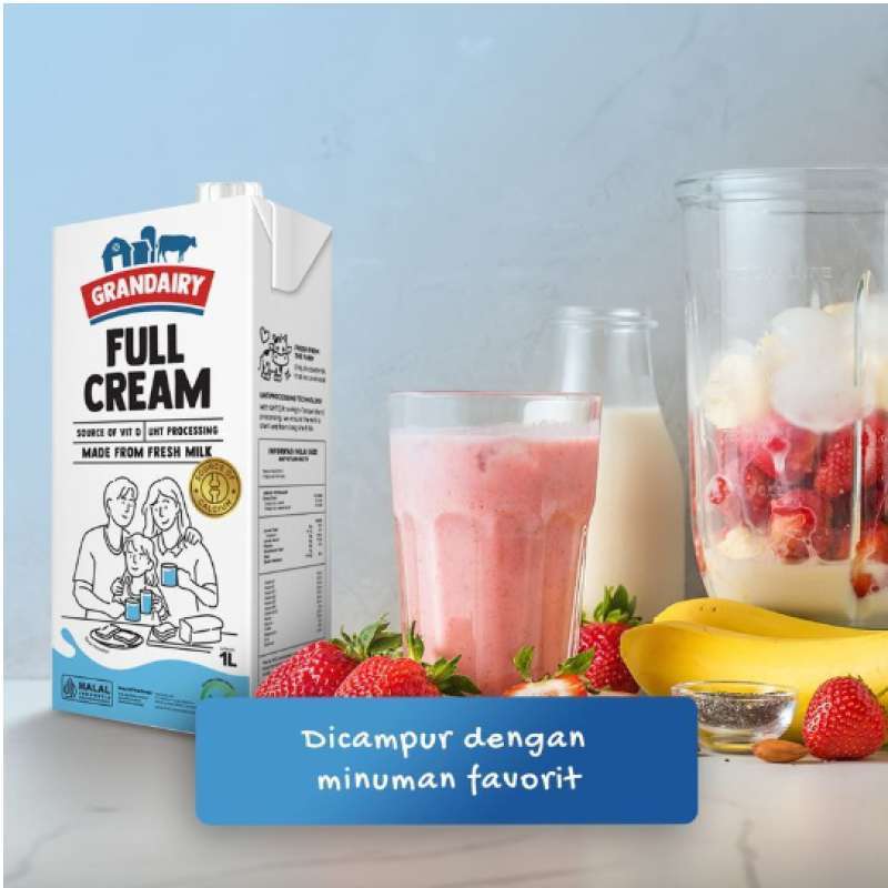 Jual Grandairy Susu Uht Full Cream 1 Liter X 4 Pcs Di Seller Toko Aneka Online - Toko Aneka ...