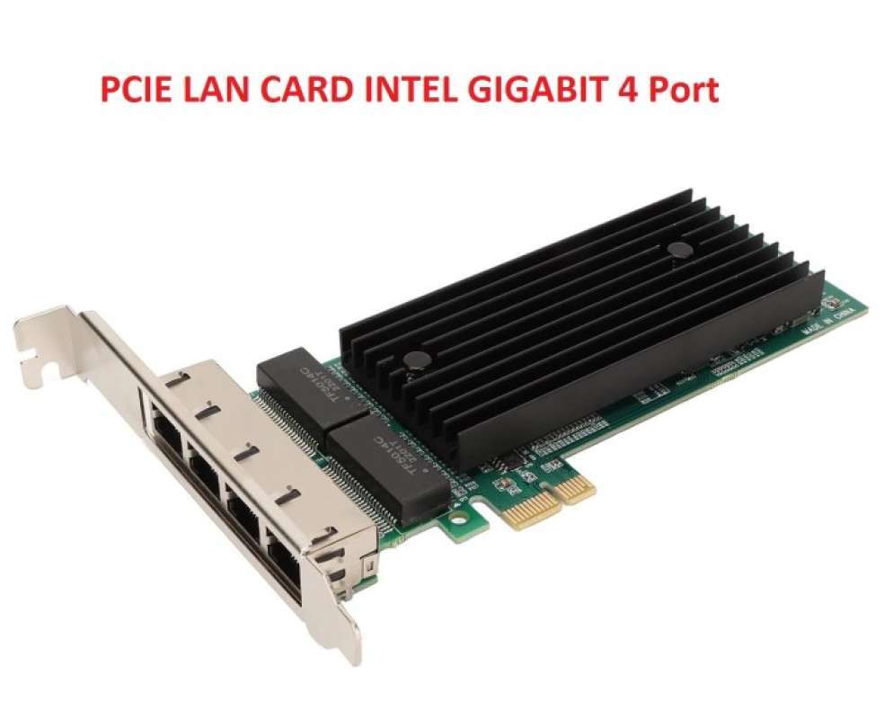 Promo Pcie Lan Card 4 Port Gigabit Intel Lan Card Server Ethernet Quad ...