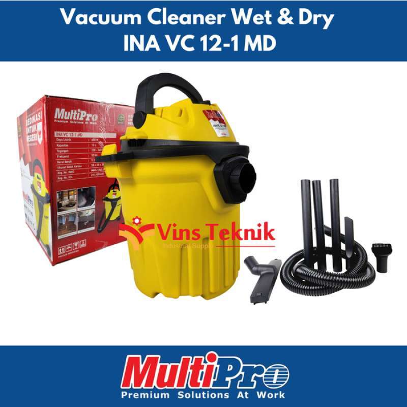 Promo Mesin Pengisap Debu 12 L Vacuum Cleaner Multipro Ina Vc12-1 Md Wet Dry Diskon 16% Di ...