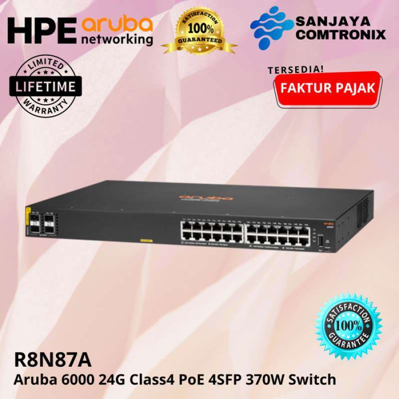 Promo E R8n87a Aruba 6000 24g Class4 Poe+ 370w 4sfp Switch Diskon 23% ...