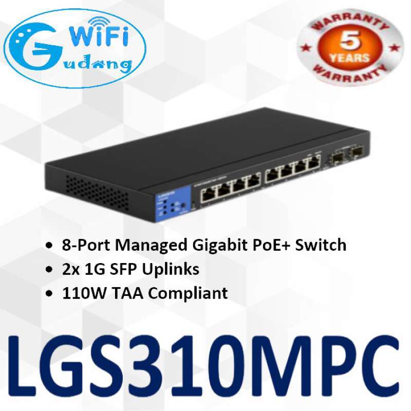 Promo Lgs310mpc-eu 8-port Managed Gigabit Poe+ Switch, 2 1g Sfp 110w Diskon 23% Di Seller ...