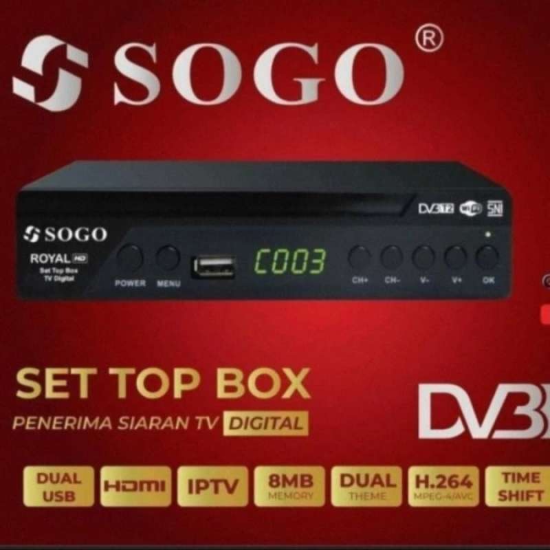 Promo Dvb T2 Set Top Box Digital Tv Receiver Rinrei Drn-511/dvb Rinrei 511a - Luby Diskon 30% Di ...