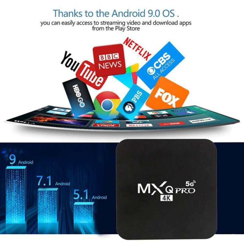 Promo Android Tv Box Mxq-pro 4k Internet Smart Tv Media Player Terlaris - 4+64g Diskon 30% Di ...