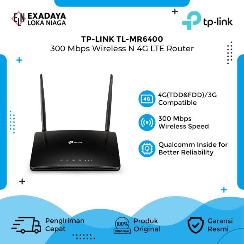 Promo Tl-mr6400 Wireless N300 4g Lte Router Diskon 23% Di Seller ...
