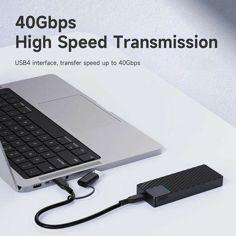 Jual Hagibis Usb 4.0 40gbps M.2 Nvme Ssd Enclosure With Thunderbolt 4/3 ...