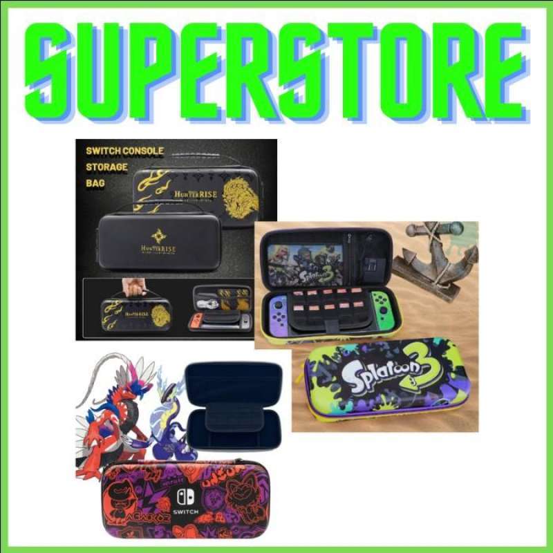 Jual Nintendo Switch Oled V2 Neon Hard Pouch Tas Bag Carry Case Mario ...