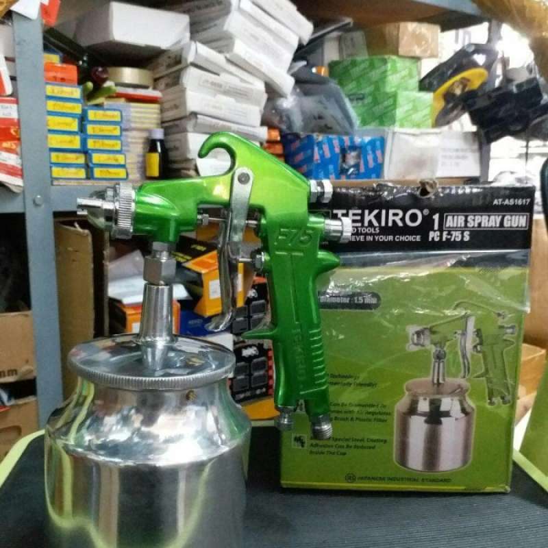 Jual Tekiro Air Spray Gun F75 S Semprotan Cat Tabung Bawah Di Seller ...
