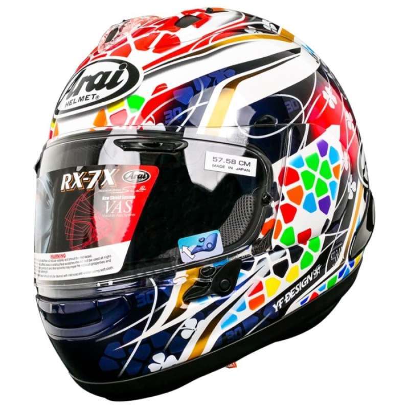 Jual Arai Sni Rx7x Nakagami Gp2 Helm Full Face - White Terbaik - S Di ...