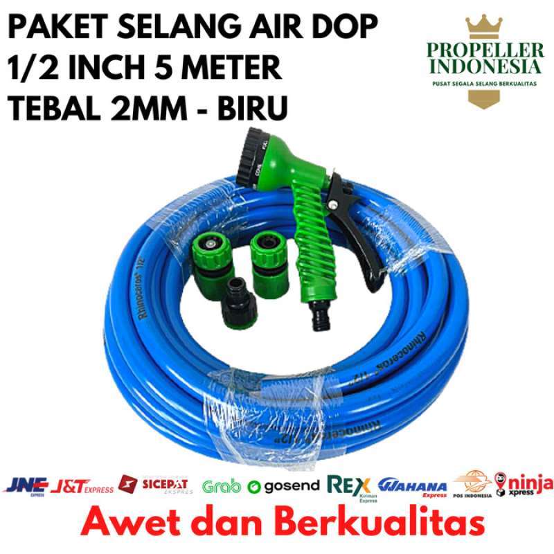 Jual Paket Selang Air Dop 1/2 2mm 5 Meter Semprotan Air Slang Air Set ...