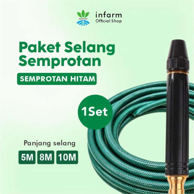 Jual Infarm - Paket Selang Dan Nozzle Spray Kepala Selang Tekanan ...
