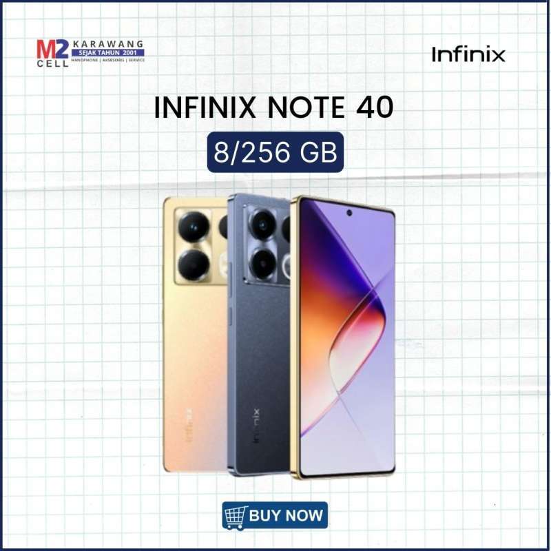 Jual Infinix Note 40 8/256 Gb [garansi Resmi] - Titan Gold Di Seller M2 Cell Official Store - M2 ...