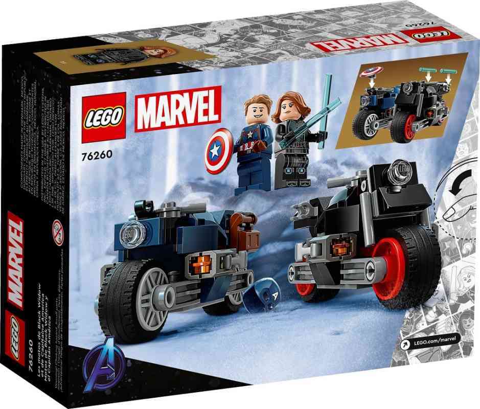Jual Lego Superheroes 76260 Black Widow & Captain America Motorcycles ...