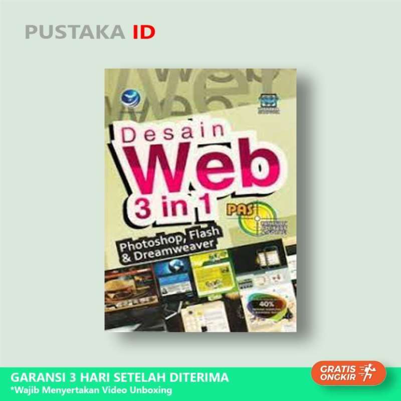 Jual Buku Desain Web 3 In 1 : Photoshop, Flash Dan Dreamweaver Di ...