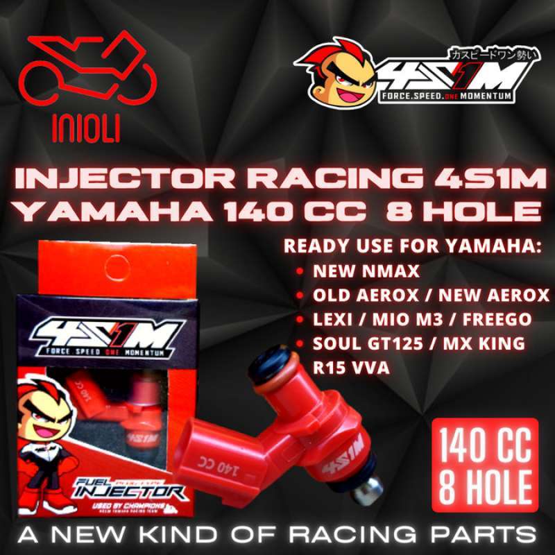 Promo Injector Racing 4s1m 140cc 8hole Yamaha New Nmax Aerox Lexi Mio ...