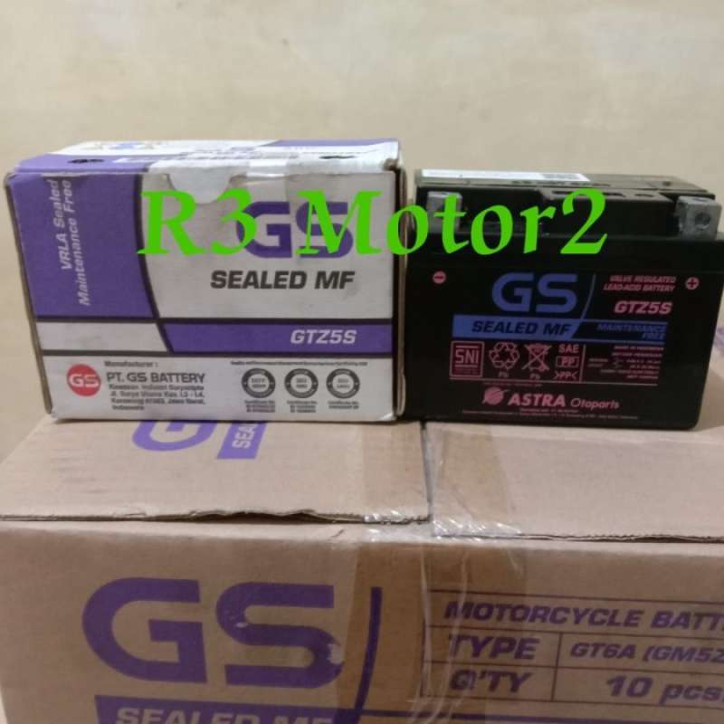 Promo Aki Gs Astra Gtz5s Mf Original Karisma, Supra X 125, Vario, Vario ...