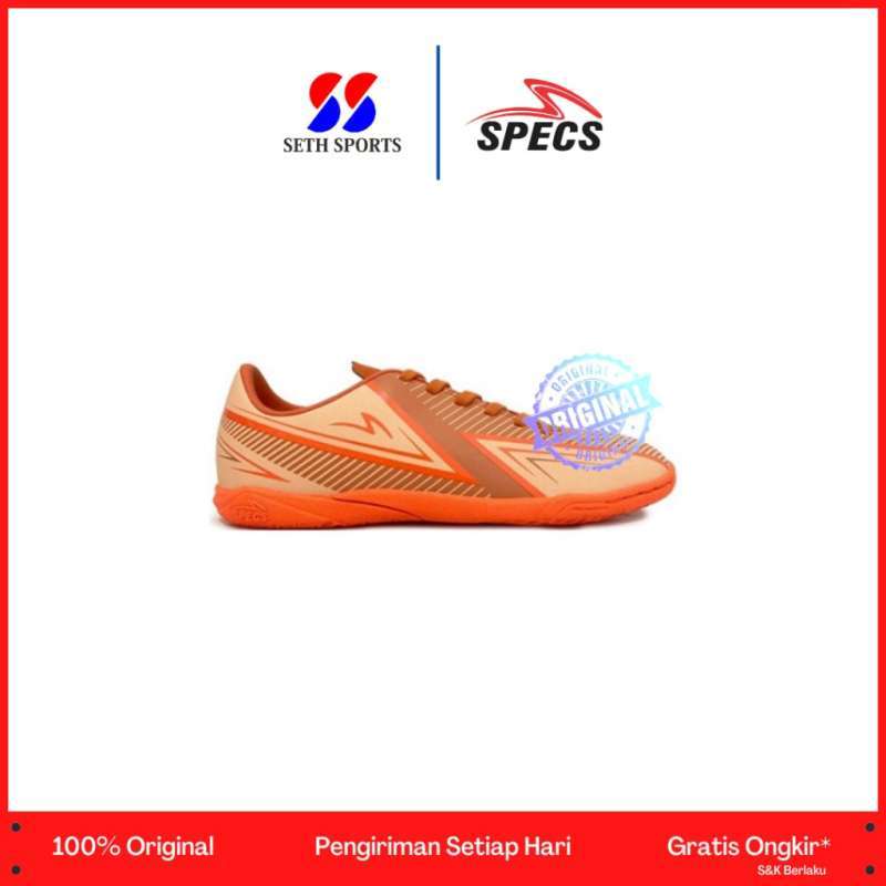 Jual Sepatu Futsal Specs Arrow In Original - Apricot Wash/mandarin ...