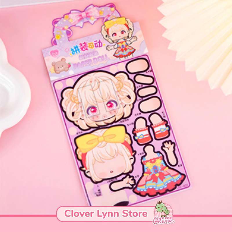 Jual Cute Character Diy Paper Doll Kerajinan Membuat Boneka Lucu - Girl ...