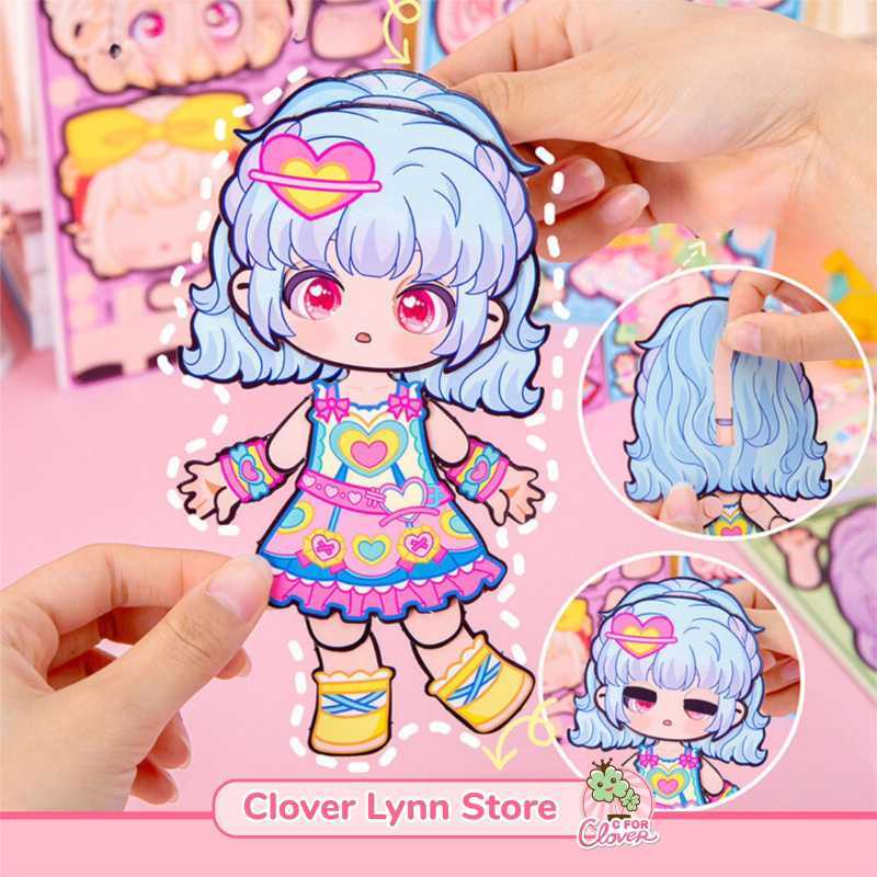 Jual Cute Character Diy Paper Doll Kerajinan Membuat Boneka Lucu - Girl ...