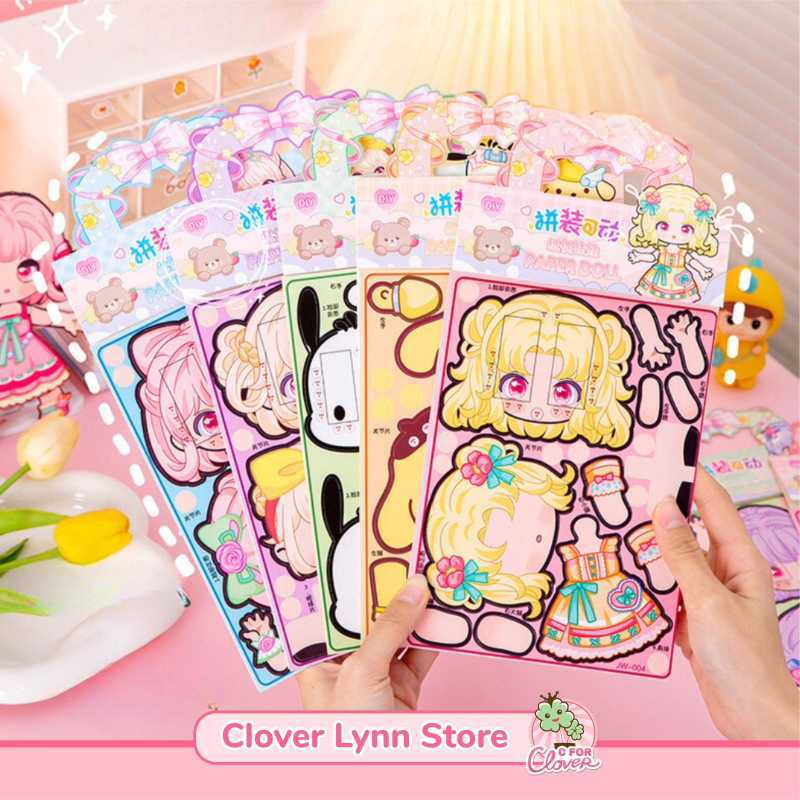 Jual Cute Character Diy Paper Doll Kerajinan Membuat Boneka Lucu - Girl ...