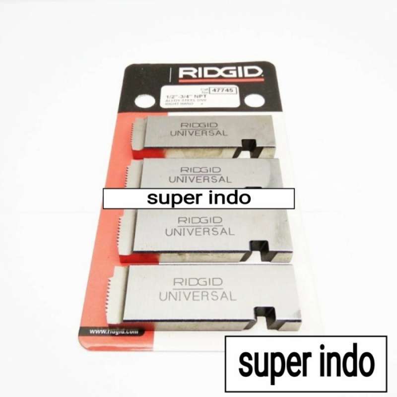 Promo Ridgid Mata Senai Pipa Nepel 1/2 - 3/4 Npt - Mata Snay Mesin ...