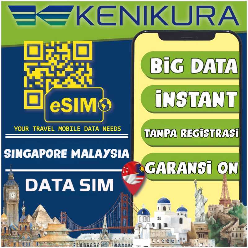 Jual Esim Singapore Malaysia Internet Paket Data Esim E-sim Singapura Di Seller Kenikura Tour ...