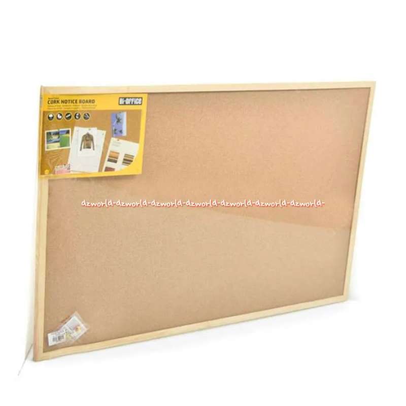 Jual Cork Notice Board 40x30cm Papan Fibre Mading Kayu Gabus Madding ...