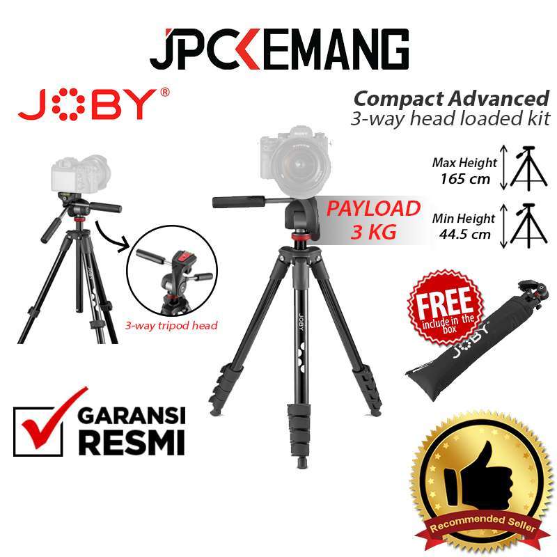 Promo Jpc Kemang Joby Compact Advanced Tripod With 3 Way Head Tripod ...