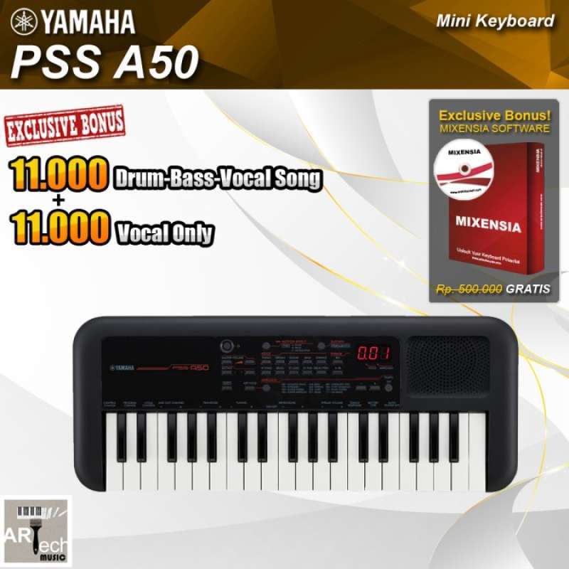 Promo Yamaha Pss A50 / Pssa50 / Pss A 50 Mini Keyboard Diskon 33% Di Seller Komputermu Store ...