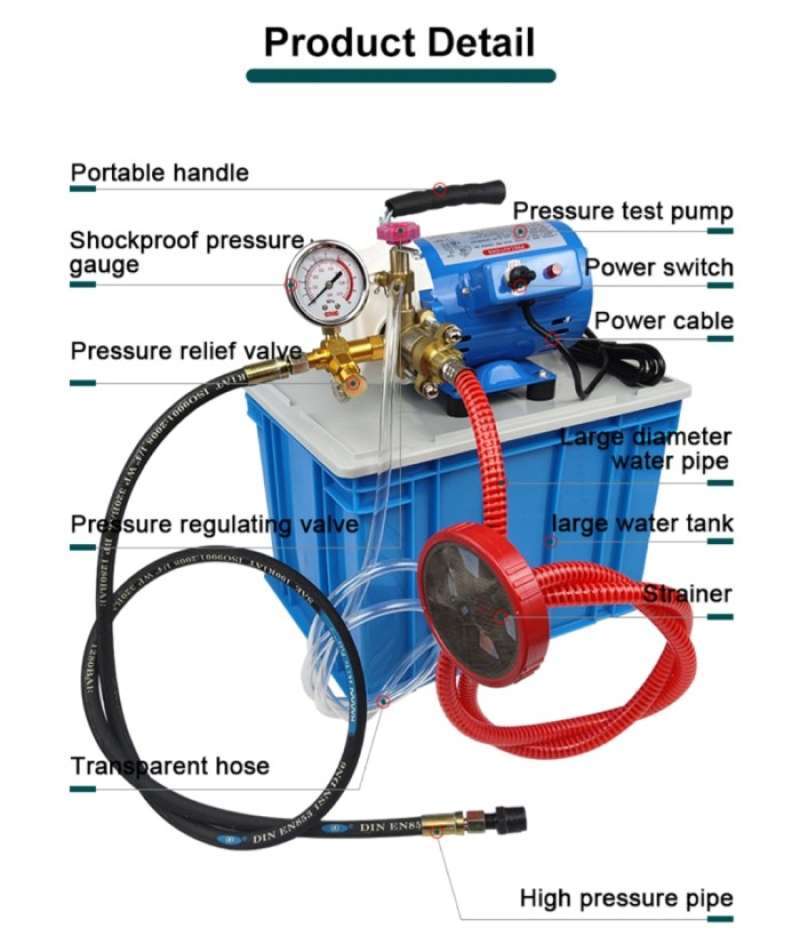 Promo Electric Hydro Test Pump 60 Bar / Pressure Test Pump Elektrik ...