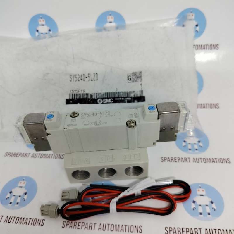 Promo Smc Sy5240-5lzd-02 5-port Solenoid Valve Based Mounted Series ...