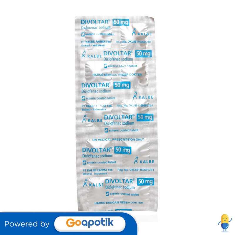 Jual Divoltar 50 Mg Strip 10 Tablet Di Seller Apotek David Farma - Titi ...