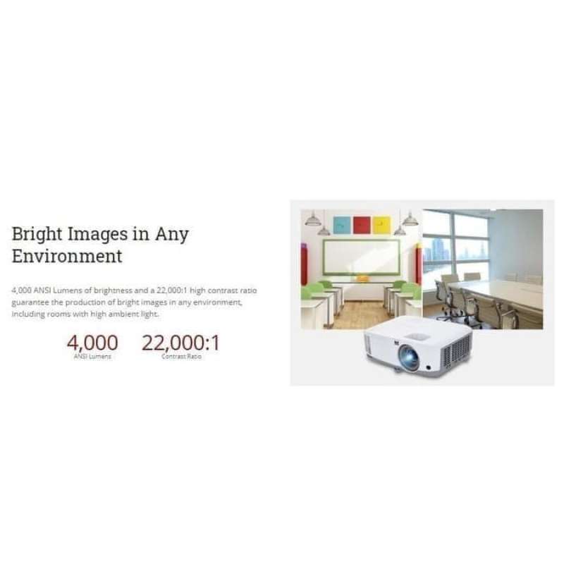 Promo Projector Viewsonic Pa503xe Xga 4000 Lumens Hdmi Garansi Resmi 3 ...