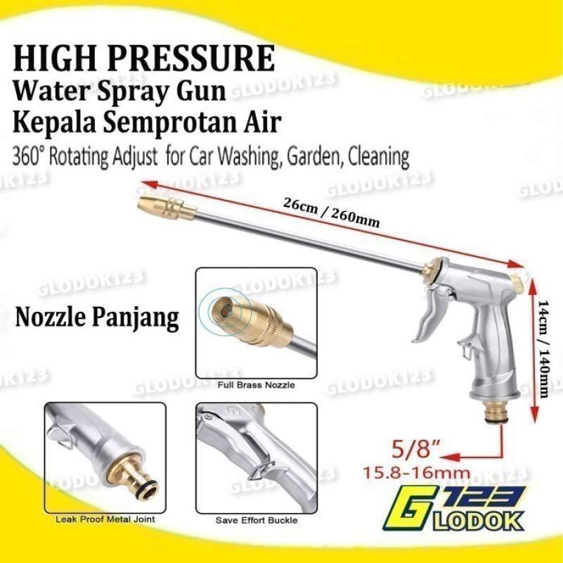 Promo Kepala Semprotan Taman Air Steam Cuci Motor Mobil Water Jet Spray ...