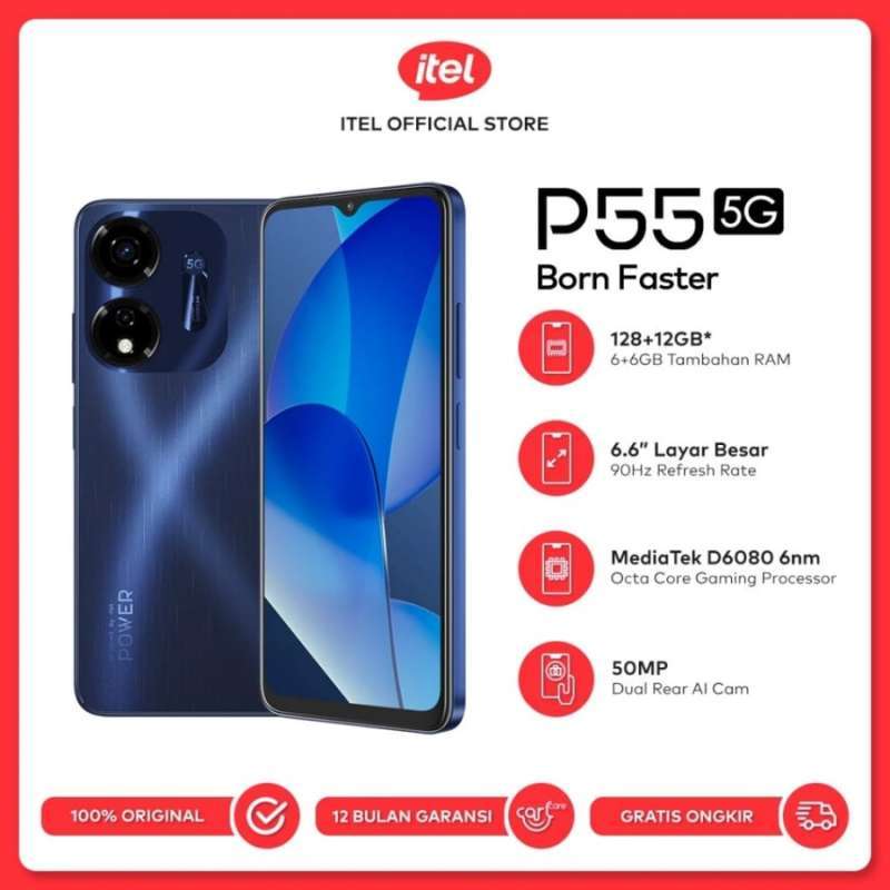 Itel P55 5 G 🔥 Harga & Spesifikasi Terbaru Juni 2026