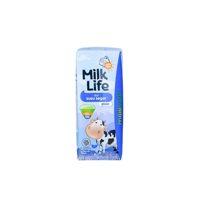 Jual Milk Life Uht Plain 200 Ml Di Seller Hypermart Kediri Official ...