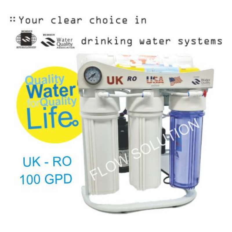 Promo Reverse Osmosis 100 Gpd 6 Step Ro With Mineral Free 1 Unit Tds-3 ...