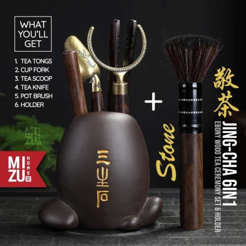 Promo Mizu Jing-cha 6in1 Tea Ceremony Set Aksesoris Kung Fu Teh Upacara ...