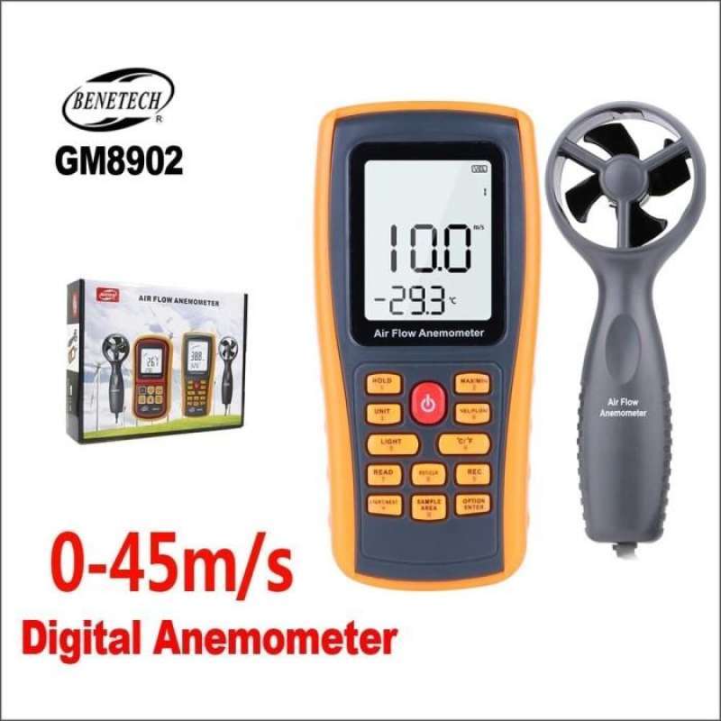 Jual Anemometer Data Logger Usb Benetech Gm8902 Wind Anemo Meter Tester ...