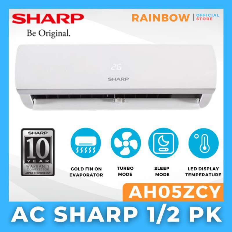 Promo Ac Sharp 1/2 Pk Low Watt Ah5zcy Diskon 33% Di Seller Lancar Niaga ...