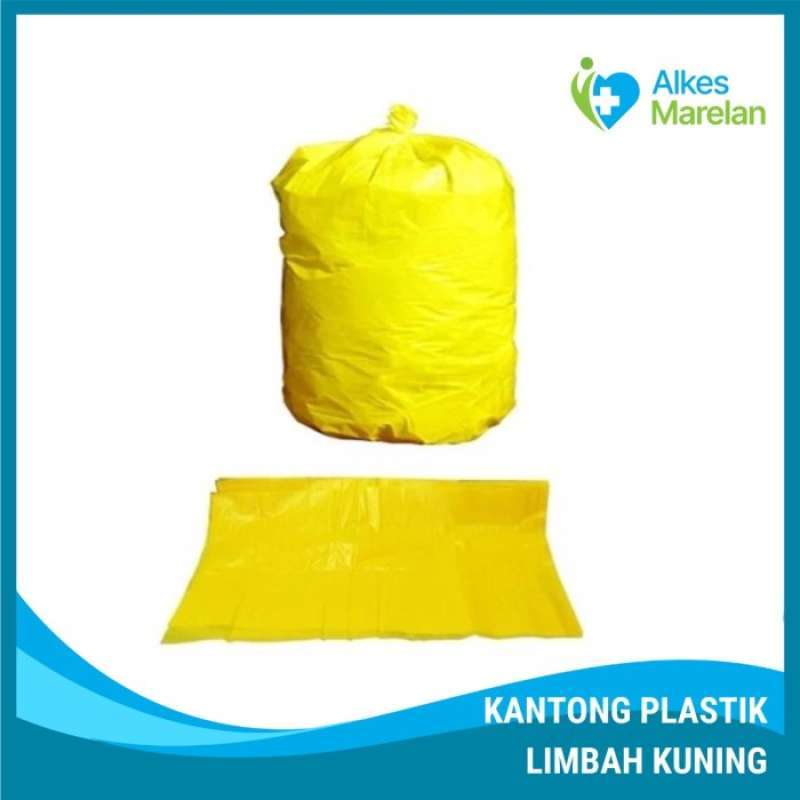 Jual Kantong Plastik Limbah Kuning / Kantong Plastik Limbah Medis 60 X ...