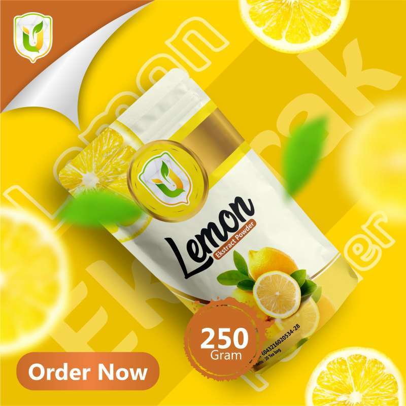Promo Ekstrak Lemon Bubuk Murni Tanpa Gula Usybah 250gr Diskon 25% Di ...