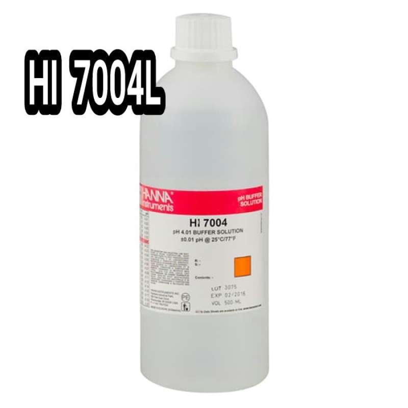 Promo Hanna Instruments Hi-7004l Ph 4.01 Buffer Solution, 500 Ml Bottle Diskon 23% Di Seller ...