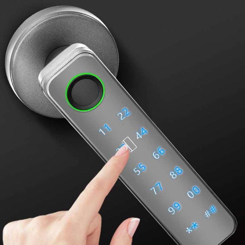 Jual Foshan Smart Door Lock Password Fingerprint Swipe Card M20 ...