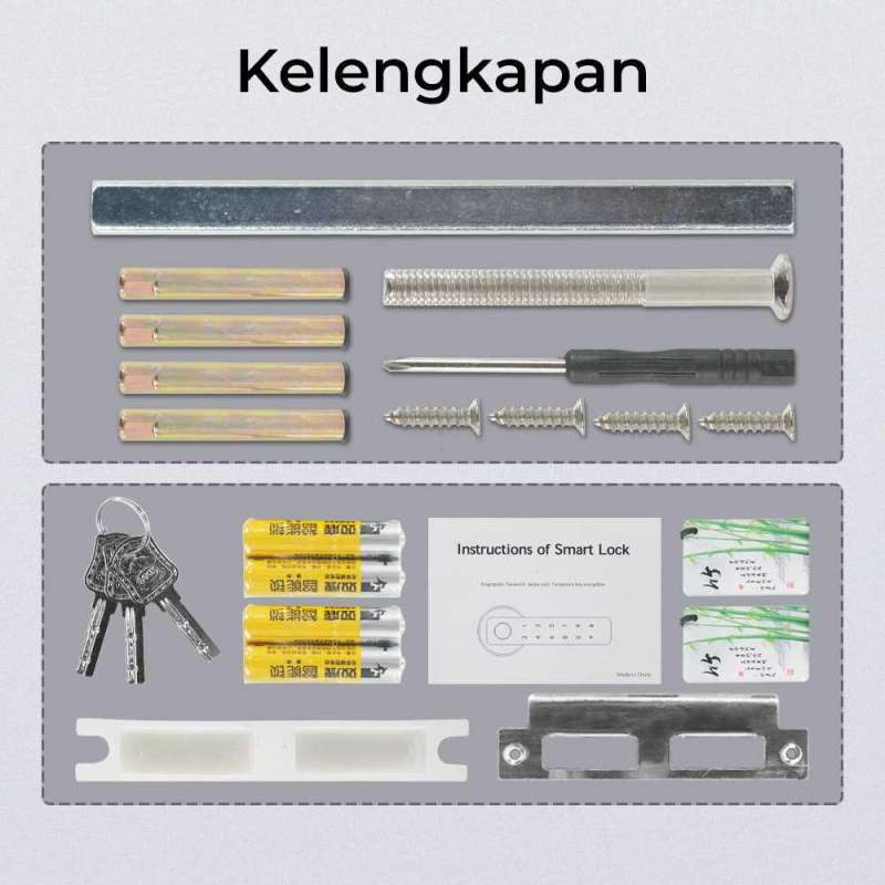 Jual Foshan Smart Door Lock Password Fingerprint Swipe Card M20 ...