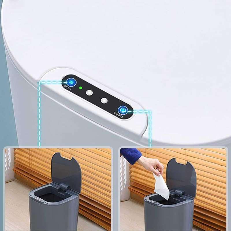 Jual Kimd Tempat Sampah Smart Trash Can Motion Sensor Dustbin 16l 599 ...