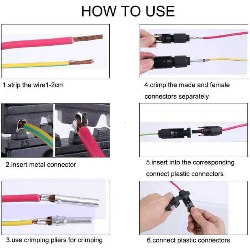 Jual Clamplus Tang Crimping Wire Cable Terminal Pliers 13-10 Awg 2.5 ...