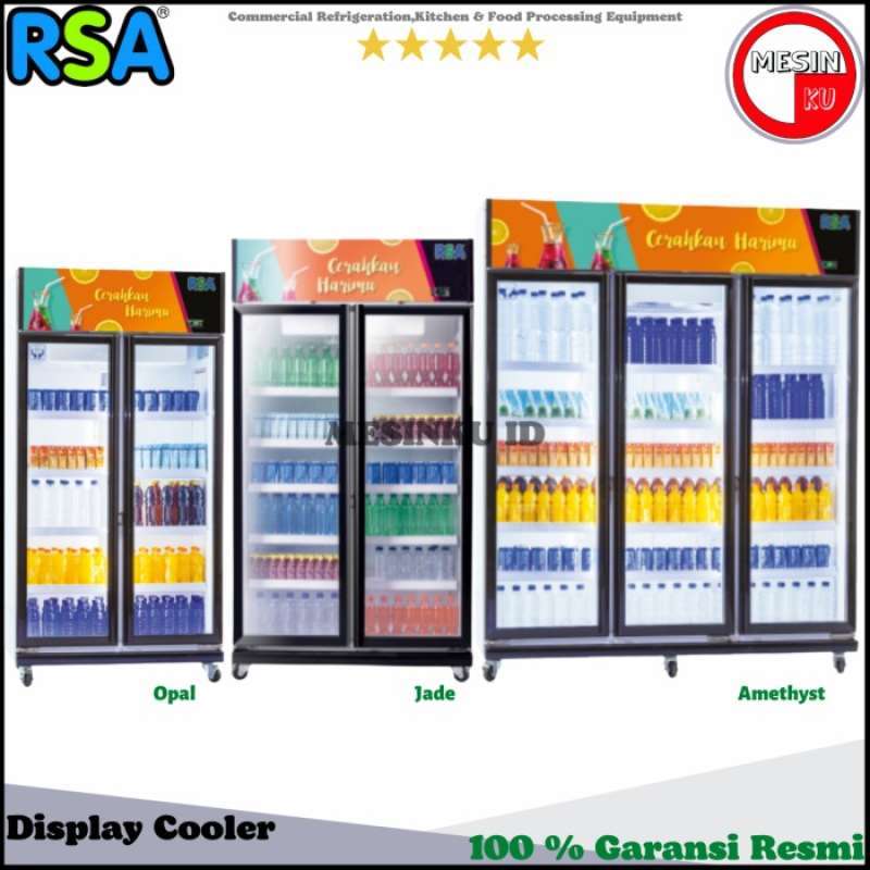 Jual Showcase Chiller 2 Pintu 3 Pintu Rsa Display Cooler All Varian ...
