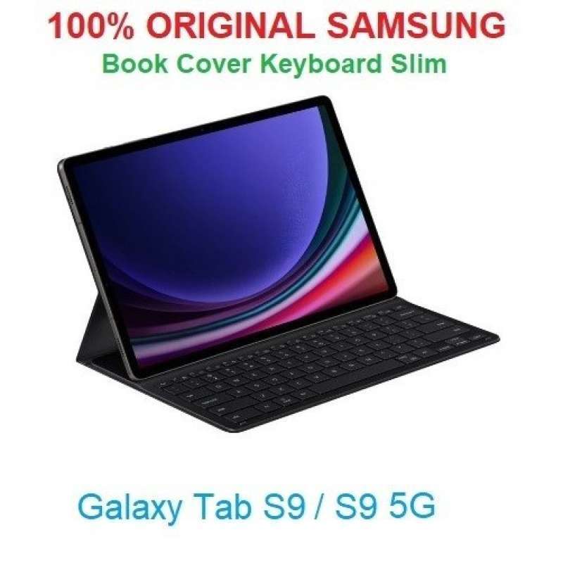 Promo Book Cover Keyboard Slim Galaxy Tab S9 / S9 Fe 5g Diskon 50% Di ...